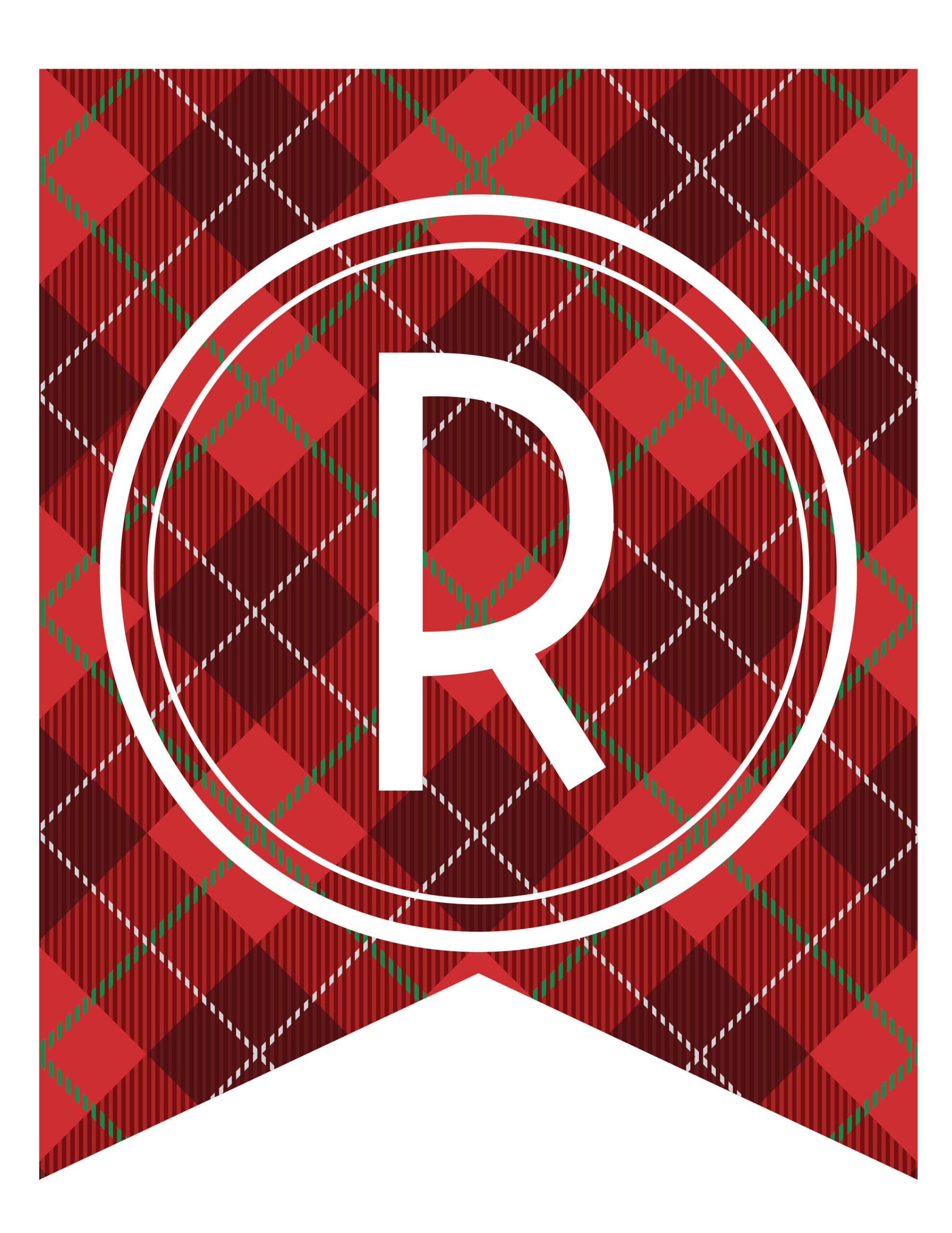Free Printable Tartan Banner Letters - World of Printables