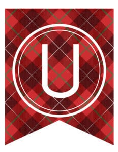 Free Printable Tartan Banner Letters - World of Printables