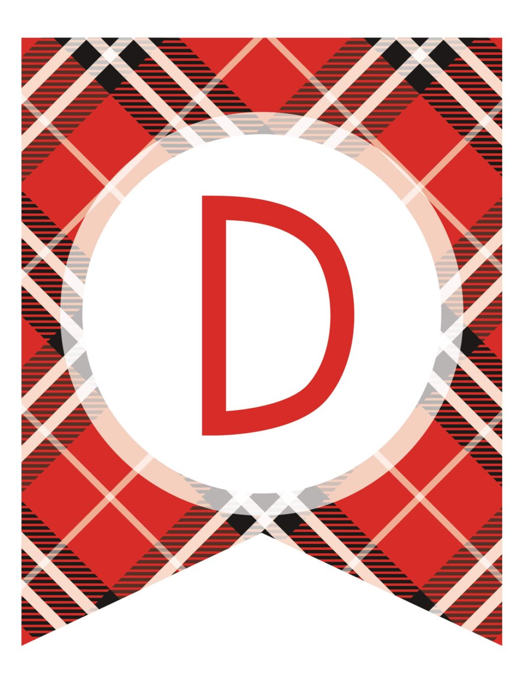 Free Printable Tartan Plaid Banner Letters - World of Printables