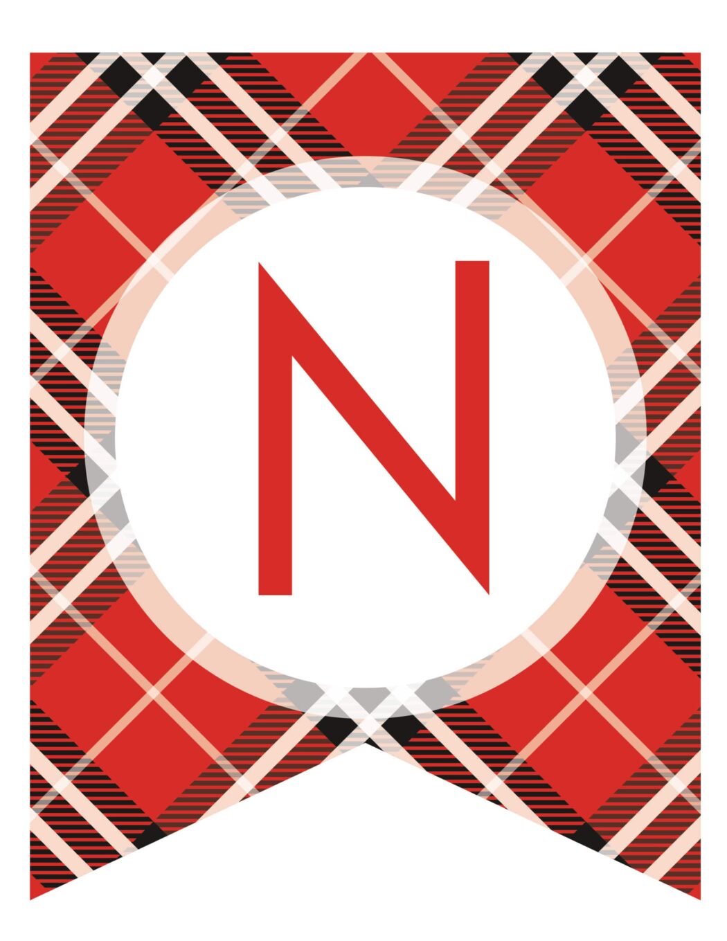 Free Printable Tartan Plaid Banner Letters - World of Printables