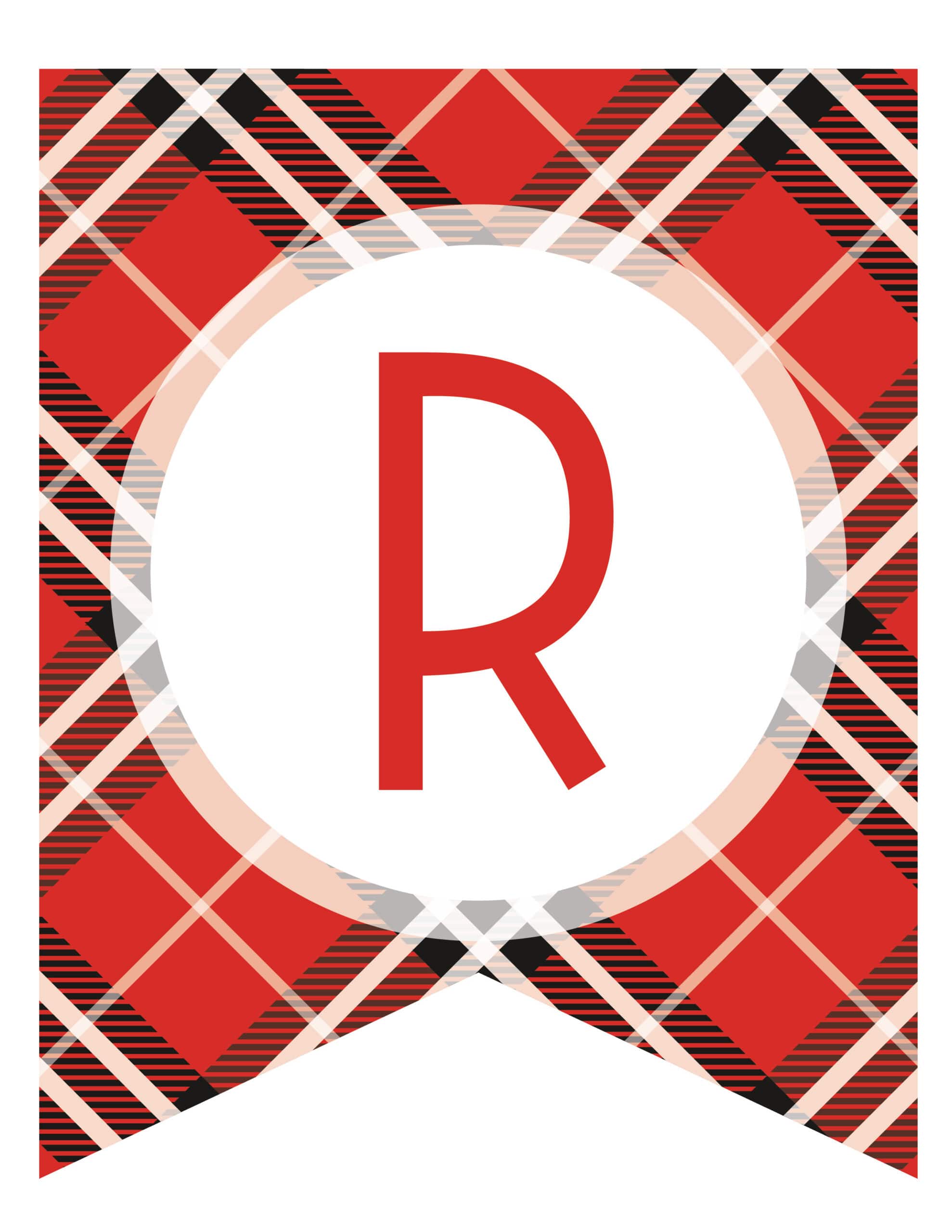 Free Printable Tartan Plaid Banner Letters - World of Printables