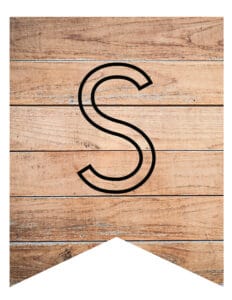 Free Printable Wooden Themed Banner Letters - World of Printables