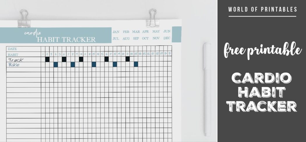 Free Printable Habit Tracker PDF - World of Printables