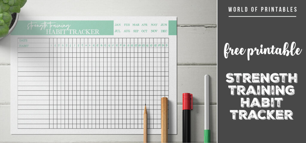 Free Printable Habit Tracker PDF - World of Printables