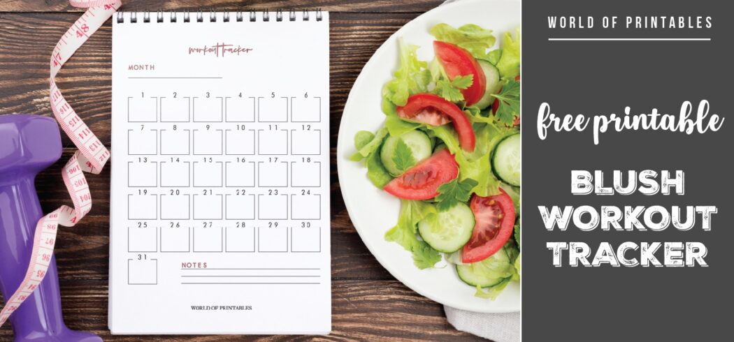 Printable Vitamins and Supplements Tracker Template - World of Printables