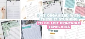 Get Organized With These 17 Stunning To Do List Printable Templates