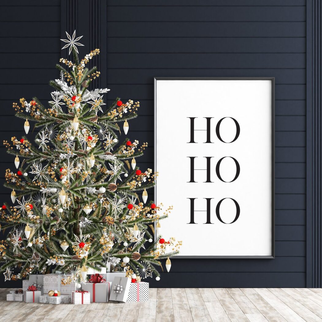 Free Classy and Beautiful Ho Ho Ho Festive Wall Art Print - World of ...