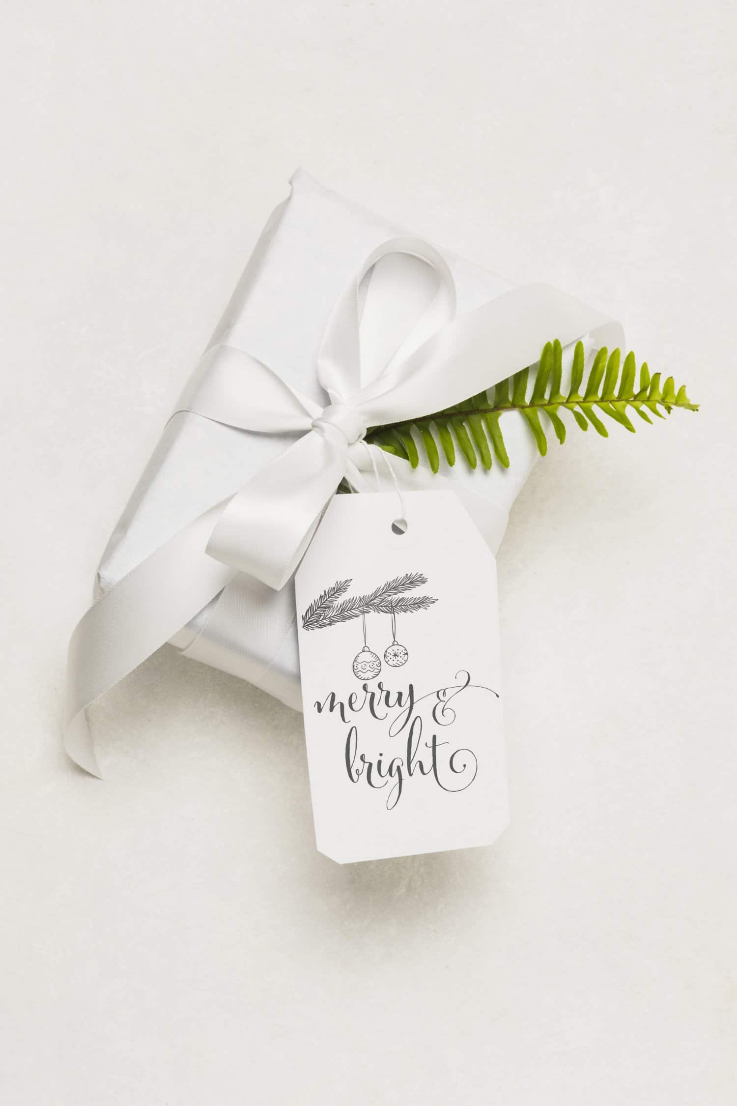 16 Free Printable Minimalist Christmas Gift Tags - World of Printables