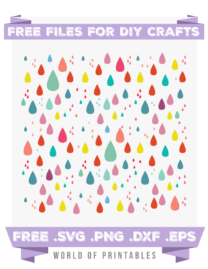 Rain Drop Pattern Free SVG Files - World of Printables