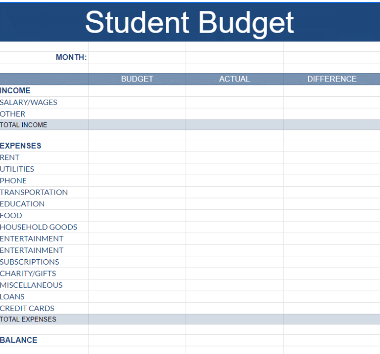 12 Free Budget Templates That'll Help You Save Without Stress