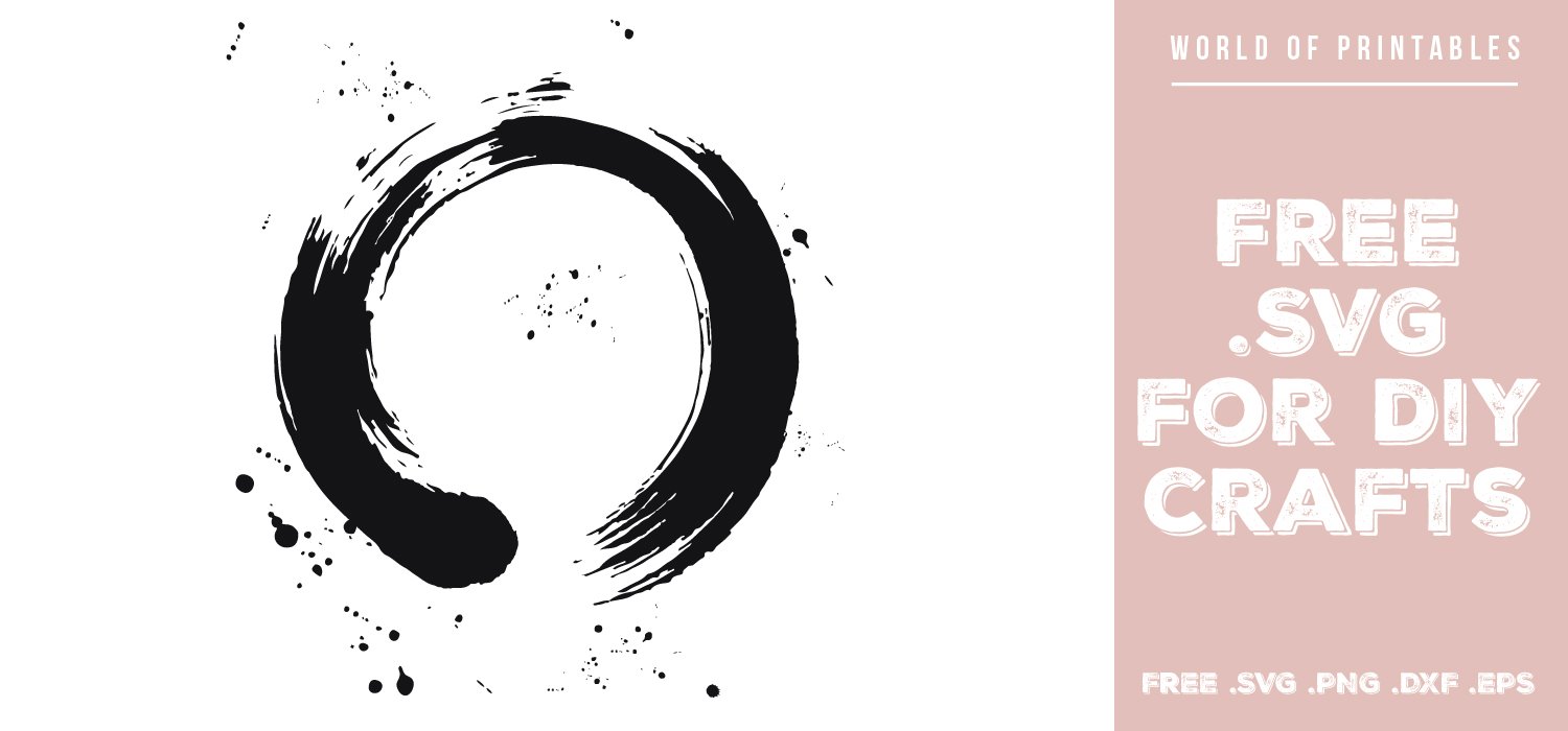 Zen Brush Stroke Free SVG Files - World of Printables