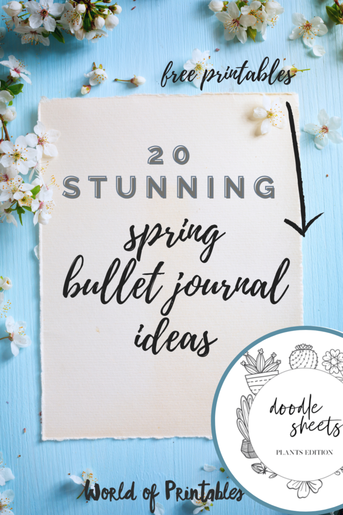 20 stunning Spring Bullet Journal Ideas Doodles and Inspiration