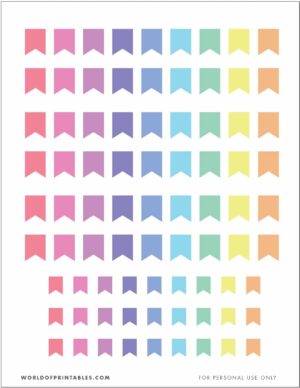 Free Printable Banner Planner Stickers - World of Printables