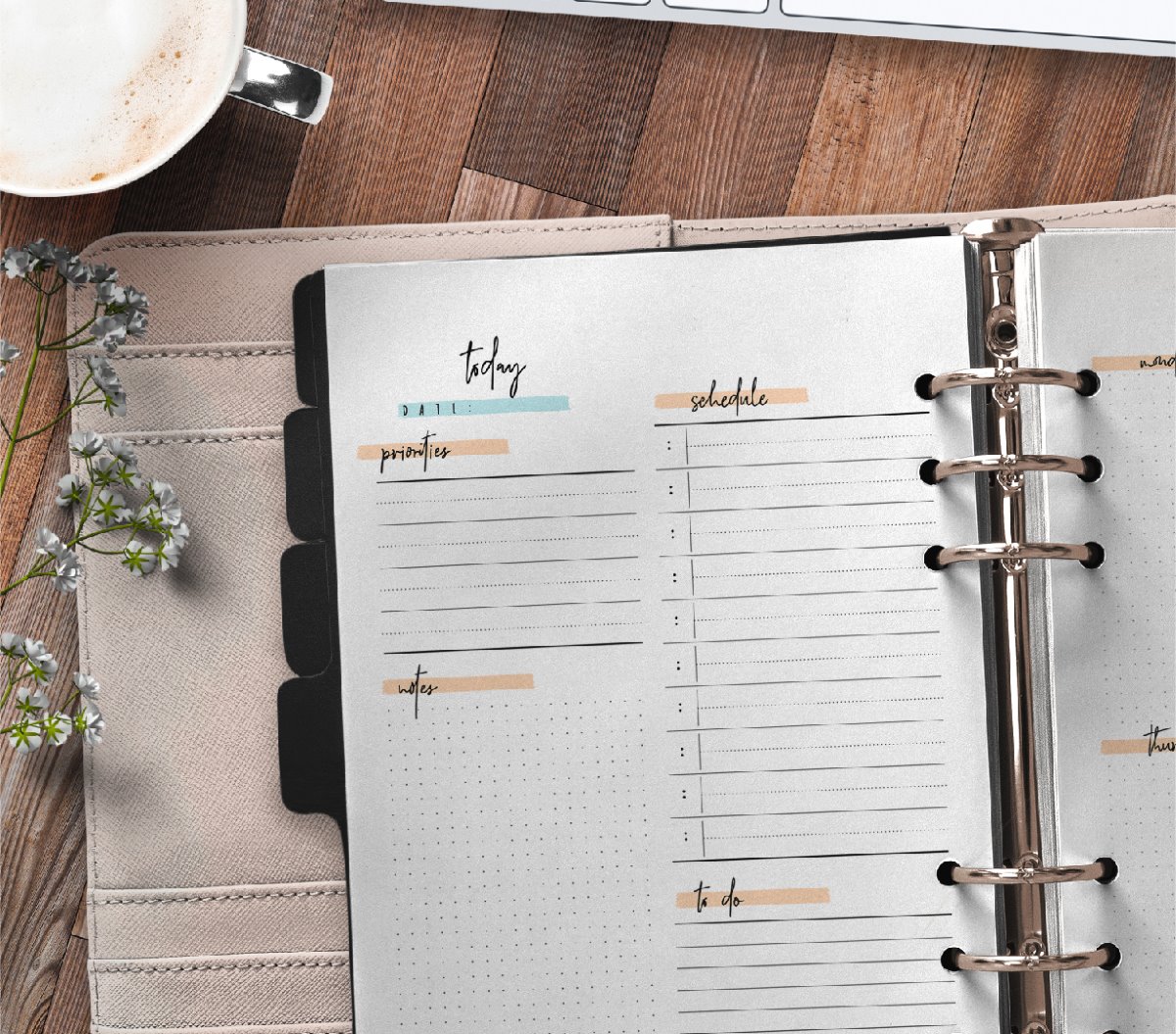 Free Bullet Journal Day Planner Insert - Free Printable Planner Pages