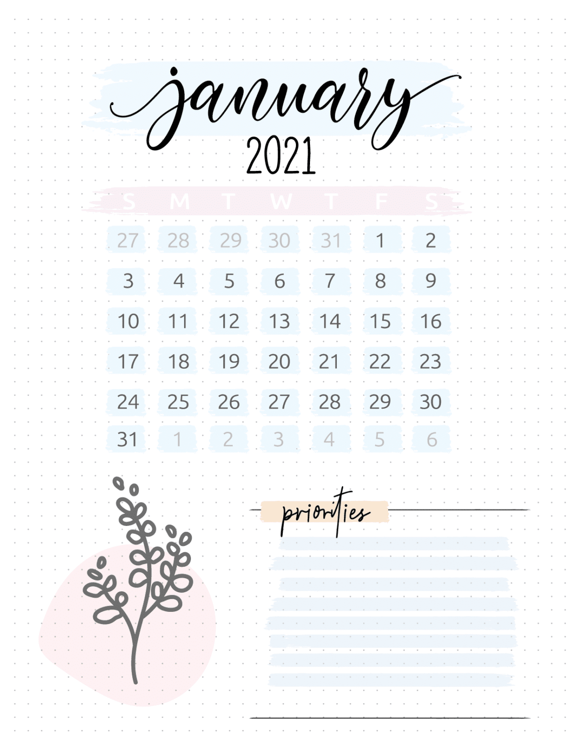 Free Bullet Journal Monthly Planner Pages - Bullet Journal Ideas