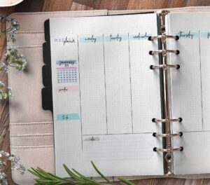 Free Bullet Journal Weekly Planner On Two Pages - Printable Planner