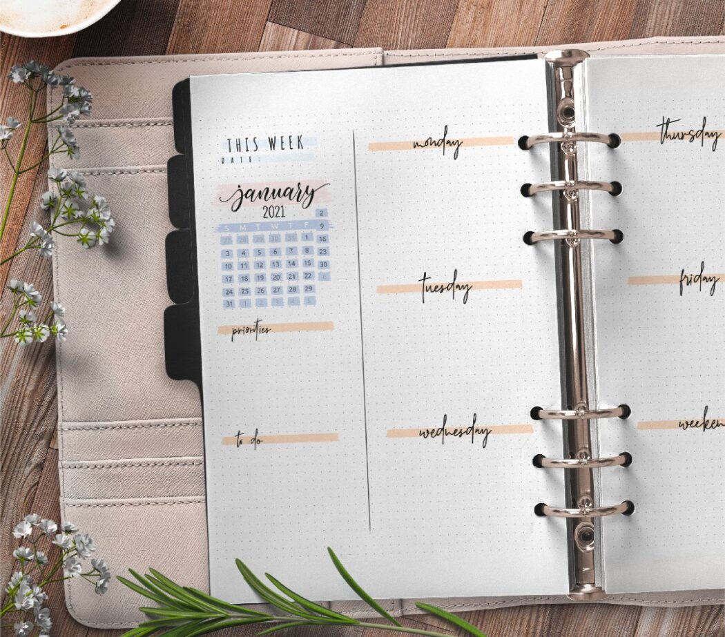 Free Bullet Journal Weekly Planner Template - Bullet Journal Ideas