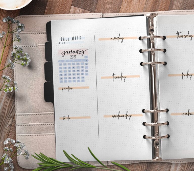 Free Bullet Journal Weekly Planner Template - Bullet Journal Ideas
