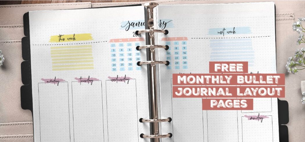Free Weekly Planner And Bullet Journal Pages - Free Printable Planners