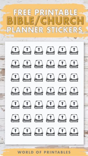 Free Printable Bible Planner Stickers - World of Printables