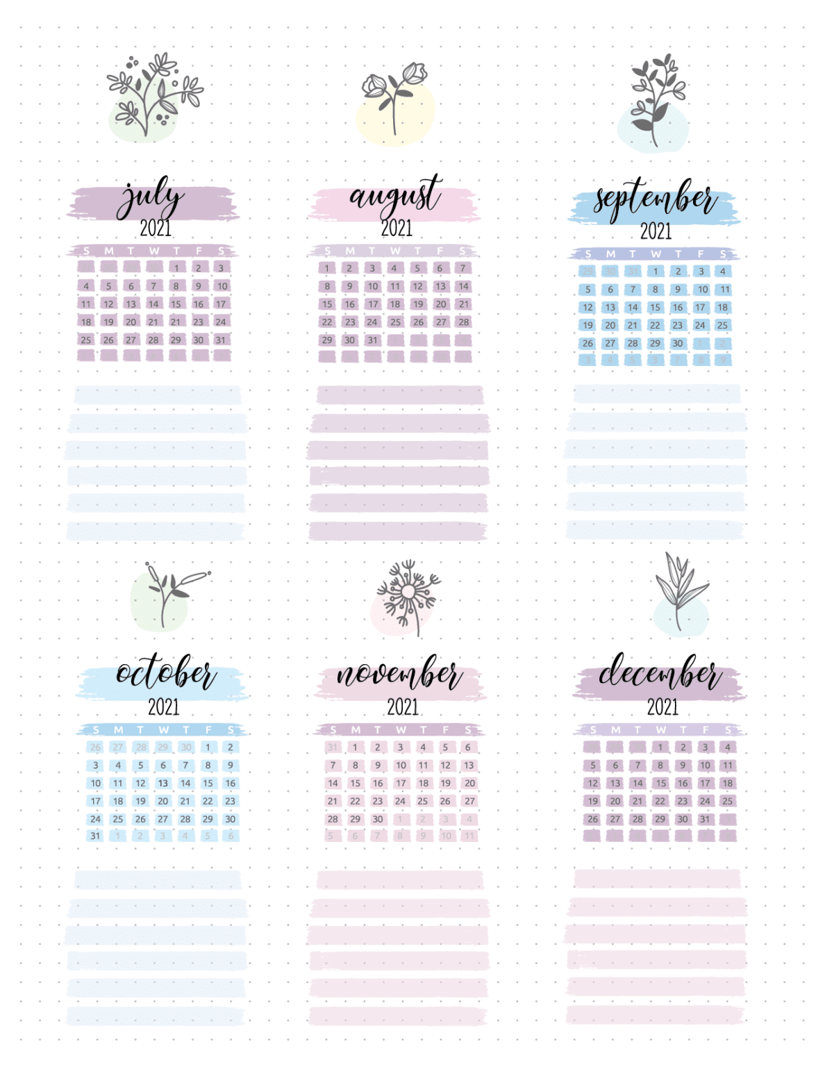 Free Monthly Bullet Journal Layout Printable - Free Printable Planner
