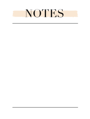 Free Notes Page Inserts For Planners - Planner & Bullet Journal Printables