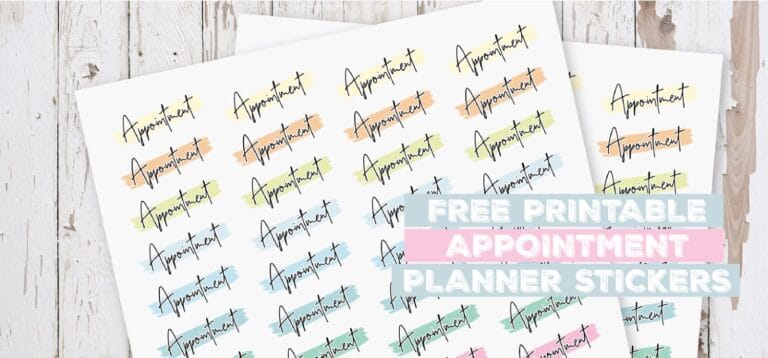 Free Printable Date Planner Stickers - World of Printables