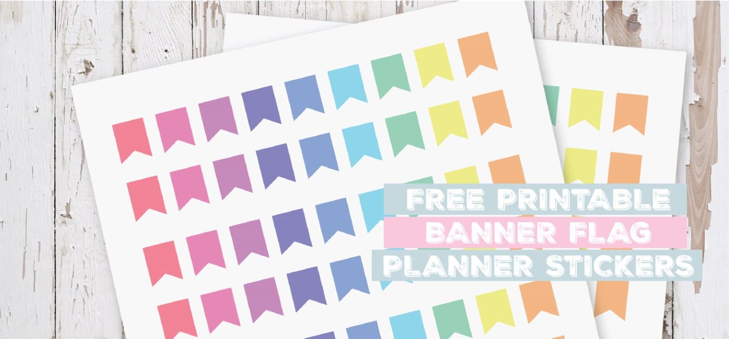 Free Printable Banner Planner Stickers - World of Printables