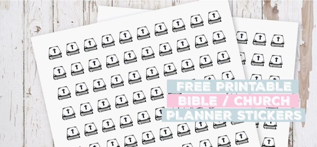 Free Printable Bible Planner Stickers - World of Printables