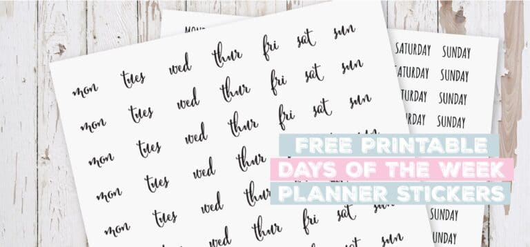 Free Printable Budget Planner Stickers - World of Printables