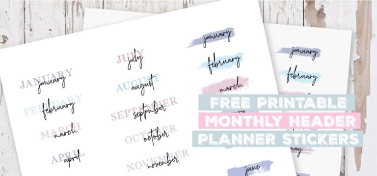 Free Printable Bible Planner Stickers - World of Printables