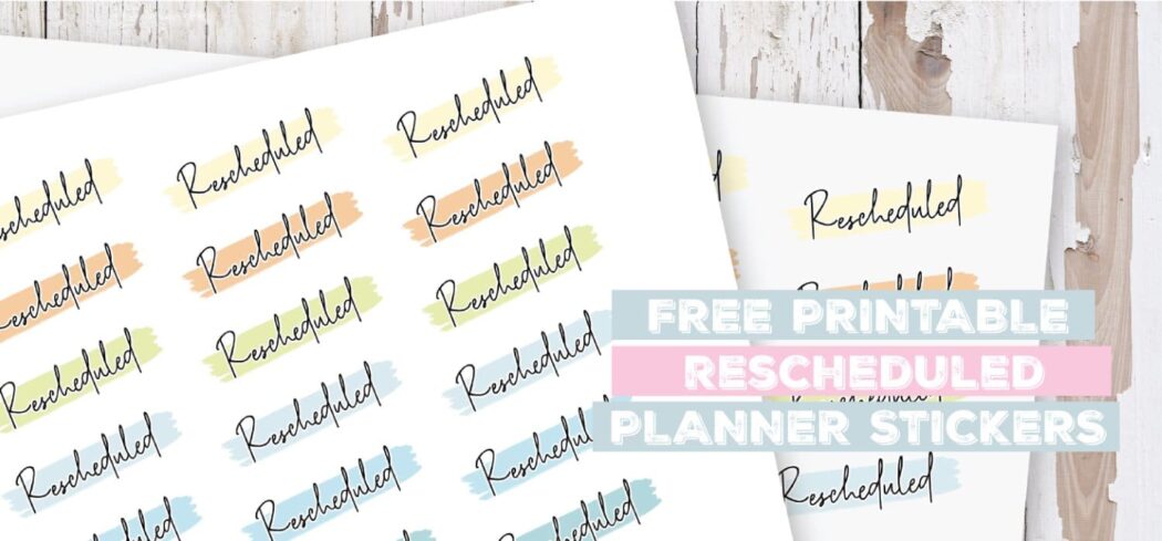 Free Printable Banner Planner Stickers - World of Printables