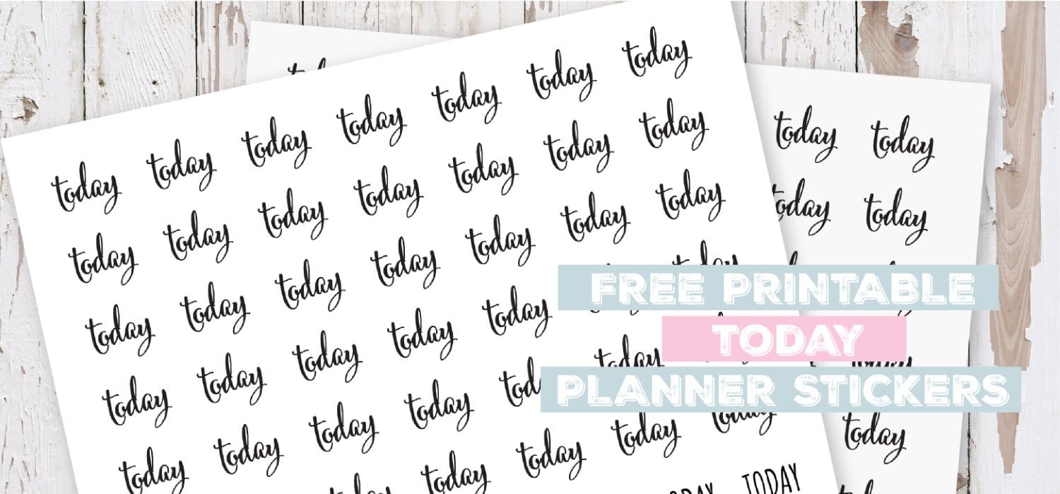 Free Printable Today Planner Stickers - World of Printables