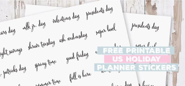 Free Printable Budget Planner Stickers - World of Printables