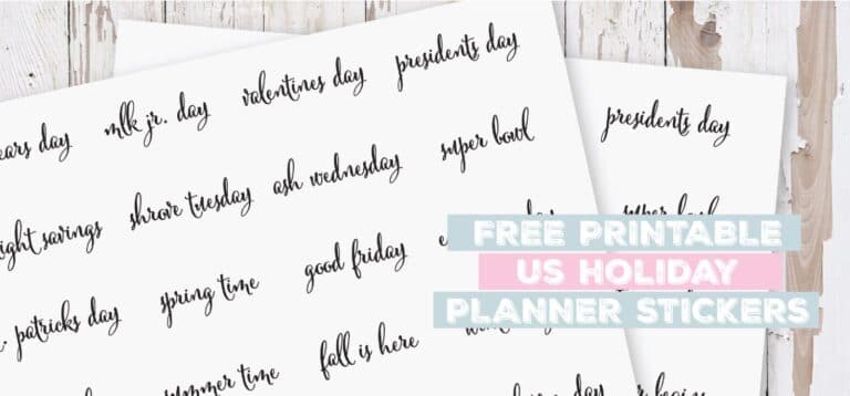 Free Printable To Do Planner Stickers - World of Printables