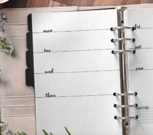Free Weekly Planner And Bullet Journal Insert On Two Pages