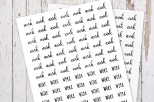 Free Printable Work Planner Stickers - World of Printables