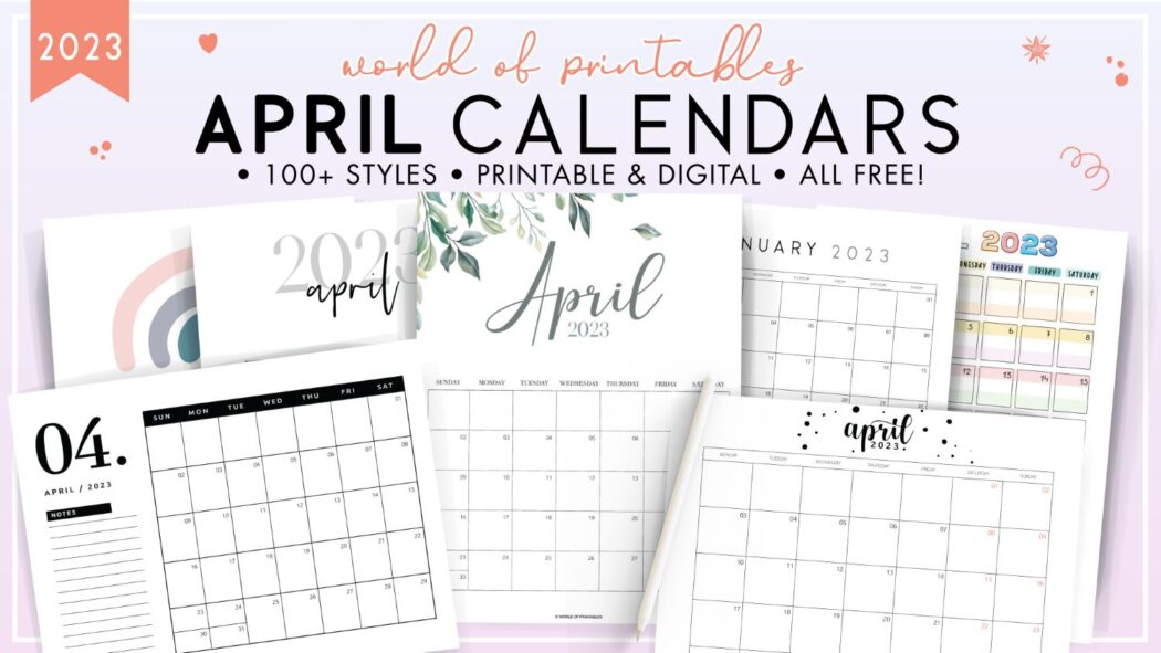 Free Printable April 2025 Planners - World of Printables