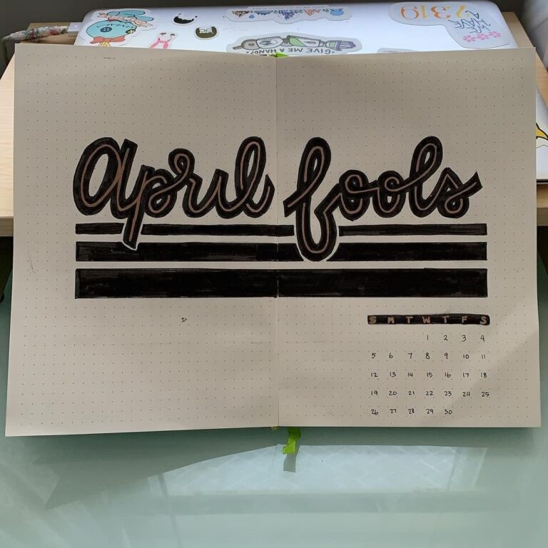 50 Best April Bullet Journal Covers To Try + Free Printables