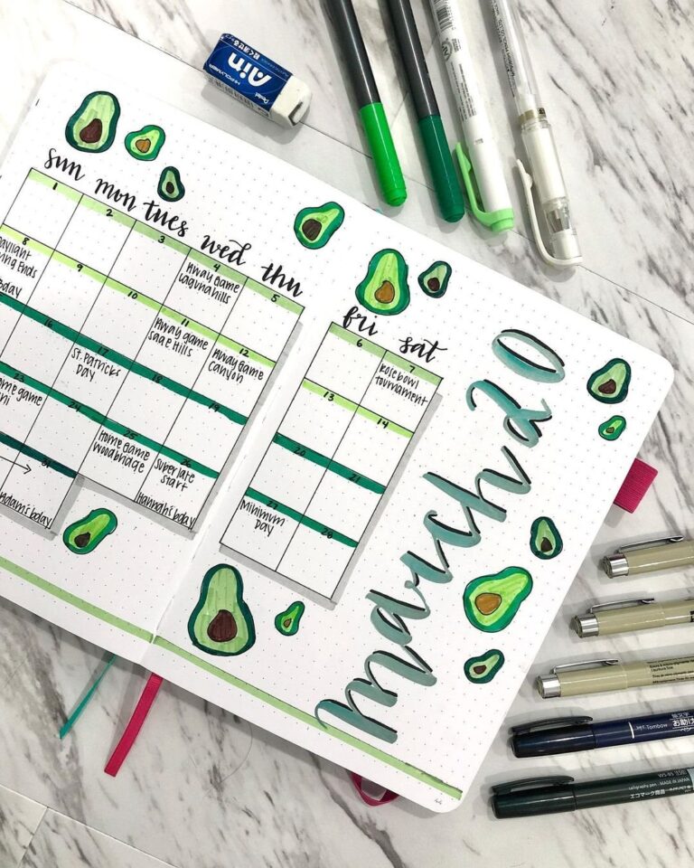 50+ Best March Bullet Journal Spread Ideas