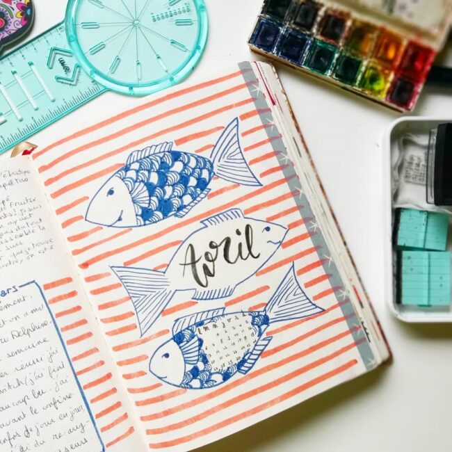 50 Best April Bullet Journal Covers To Try + Free Printables