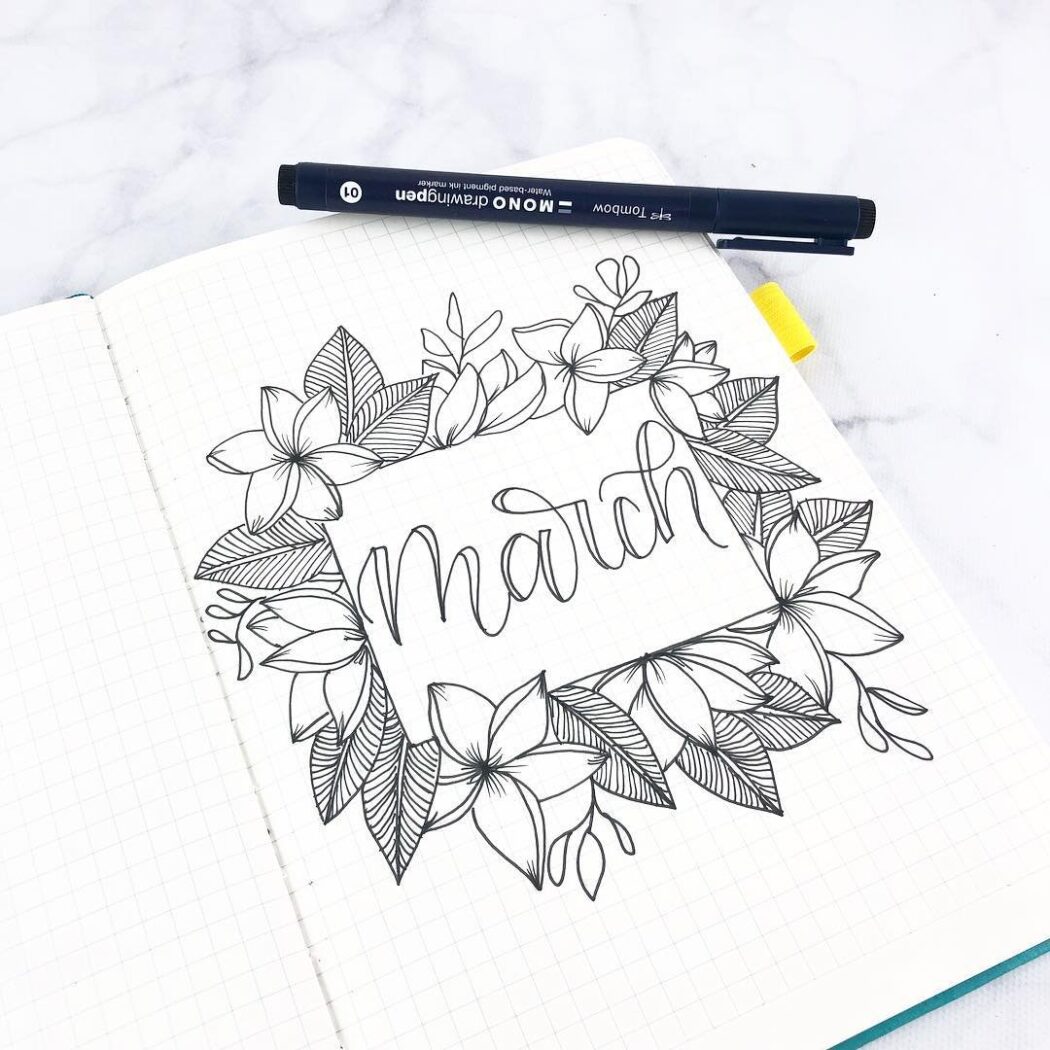 40 Best March Monthly Cover Ideas For Bullet Journals