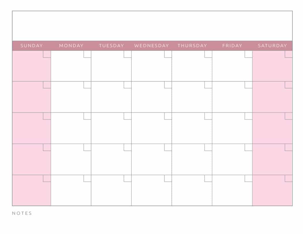 Blank Monthly Calendar Printable Blank Calendar Templates World Of Vrogue