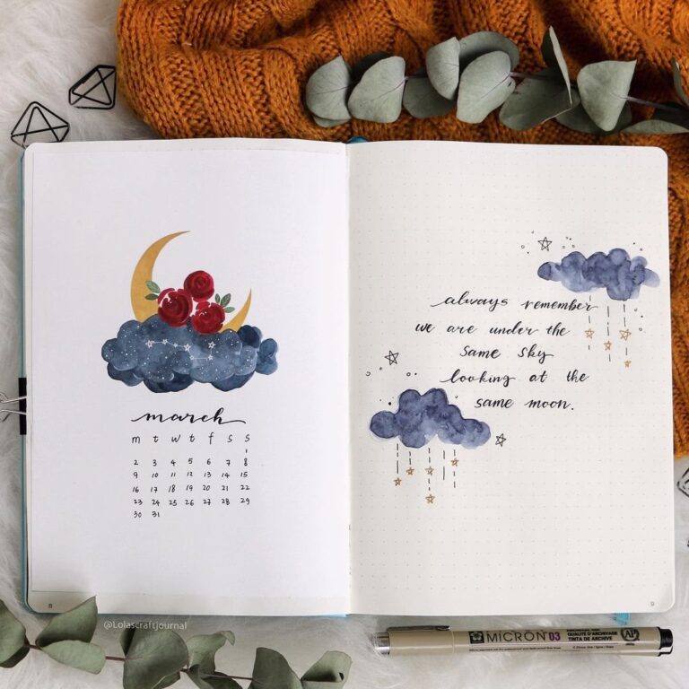 50+ Best March Bullet Journal Spread Ideas