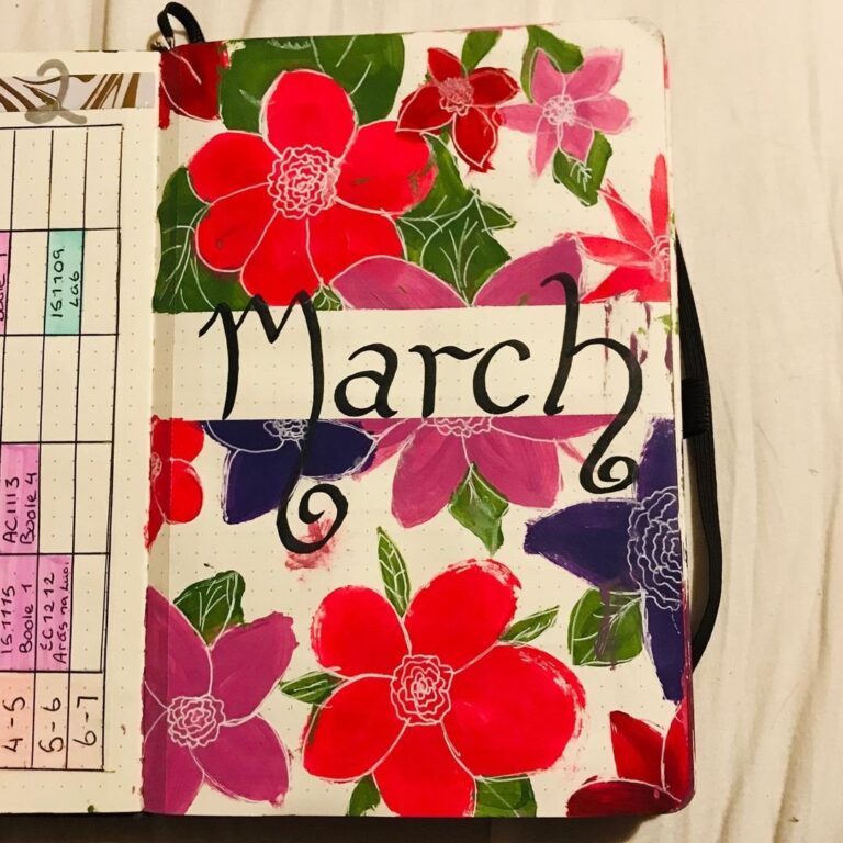 40 Best March Monthly Cover Ideas For Bullet Journals