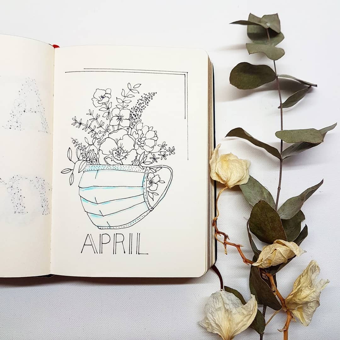 50 Best April Bullet Journal Covers To Try + Free Printables