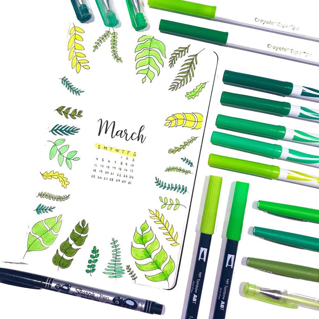 40 Best March Monthly Cover Ideas For Bullet Journals