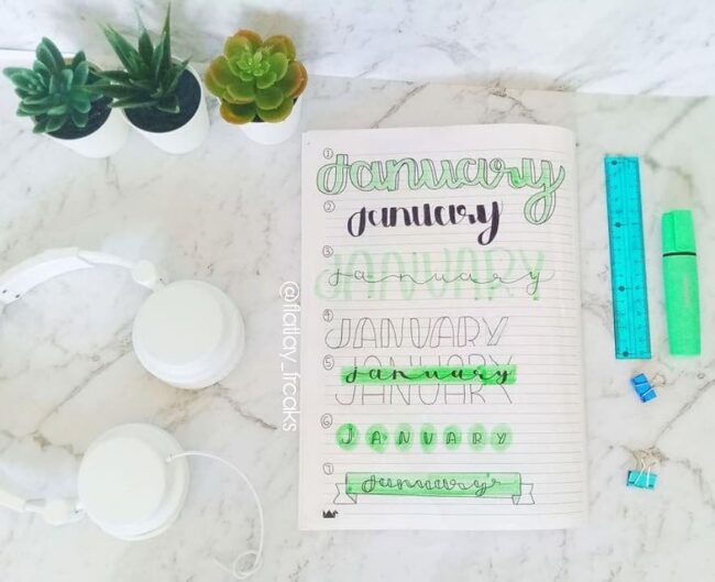 20 Easy Bullet Journal Header Ideas You Can Copy