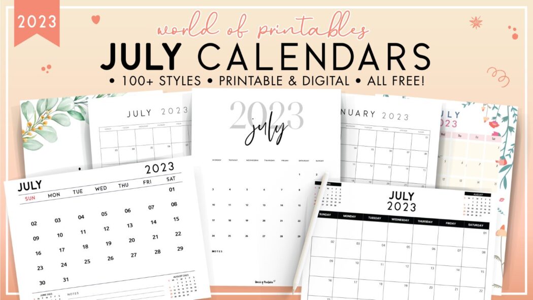 Free Printable Calendars For 2021 & 2022 - World of Printables