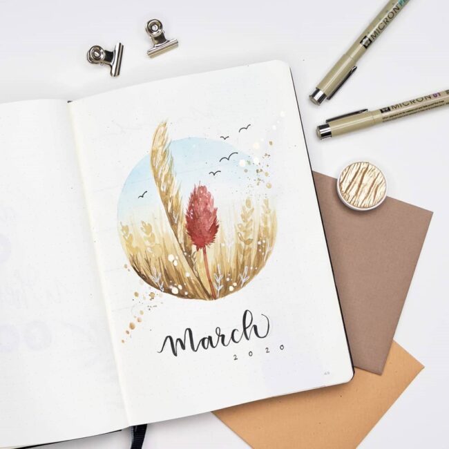40 Best March Monthly Cover Ideas For Bullet Journals